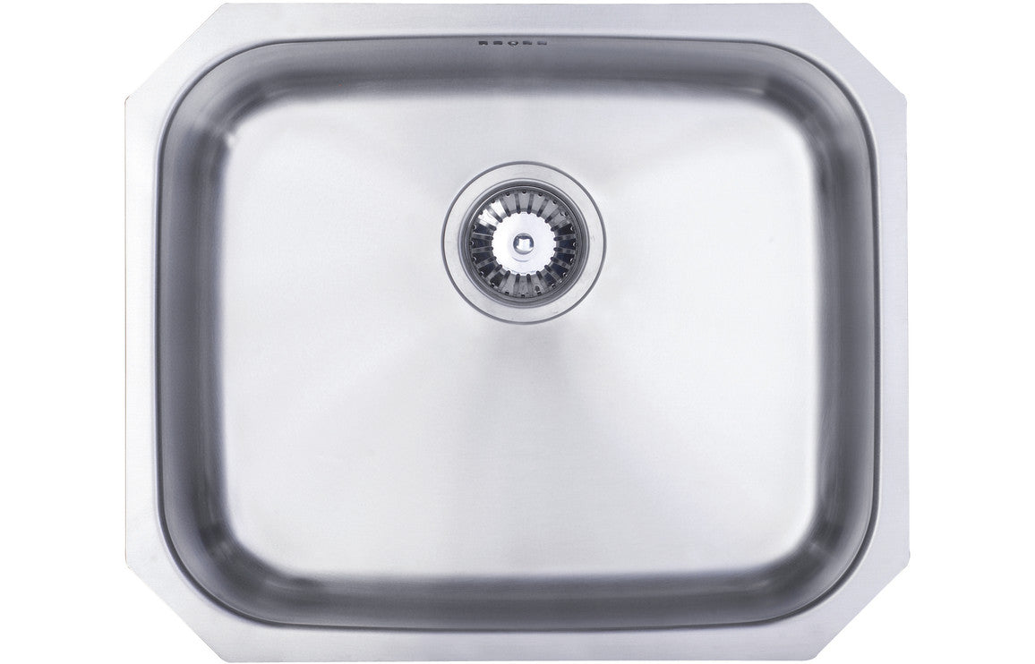 Prima CPR508 530x450mm 1 Bowl Undermount Sink - Polished Stainless Ste ...
