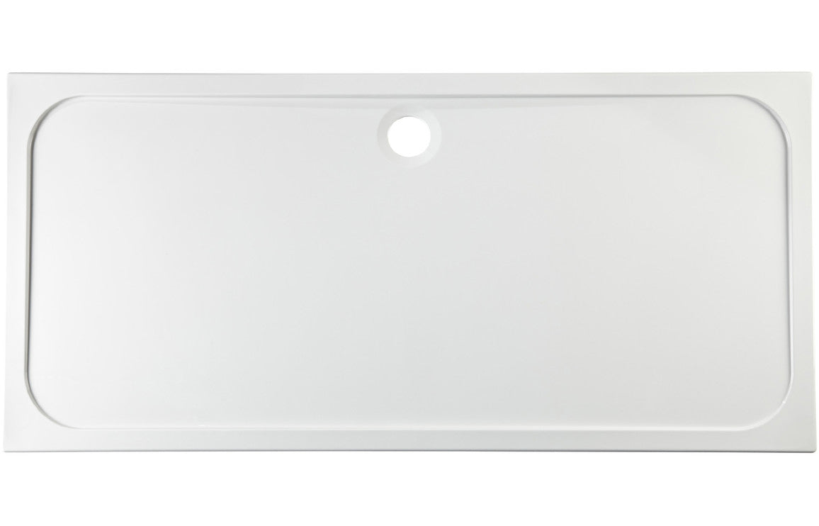 45mm Low Profile 1800x800mm Rectangular Tray & Waste - White - KPSB104 ...