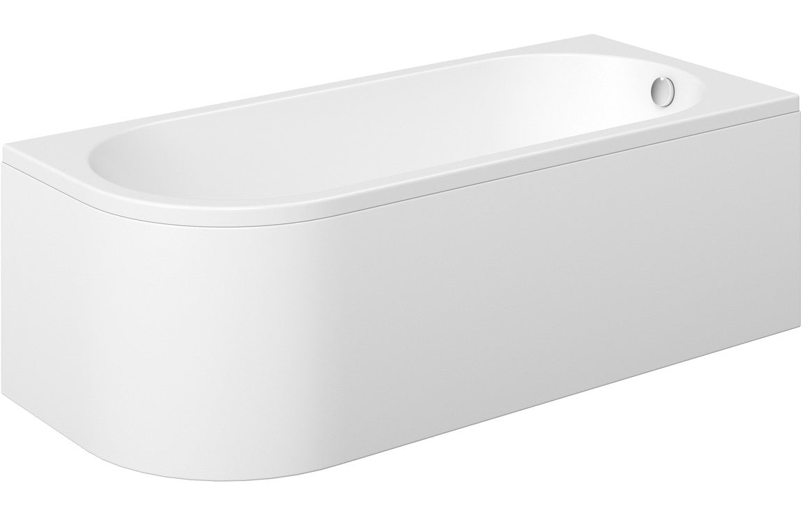 Tenby J Shape 1700x725x600mm 0TH Bath w/Legs (RH) - KPSB105664 — Kent ...