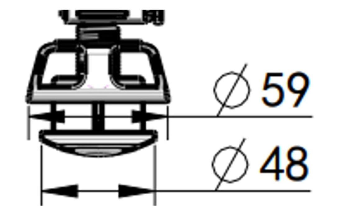 Dual Push Button (Cable) - White — Kent Plumbing Supplies