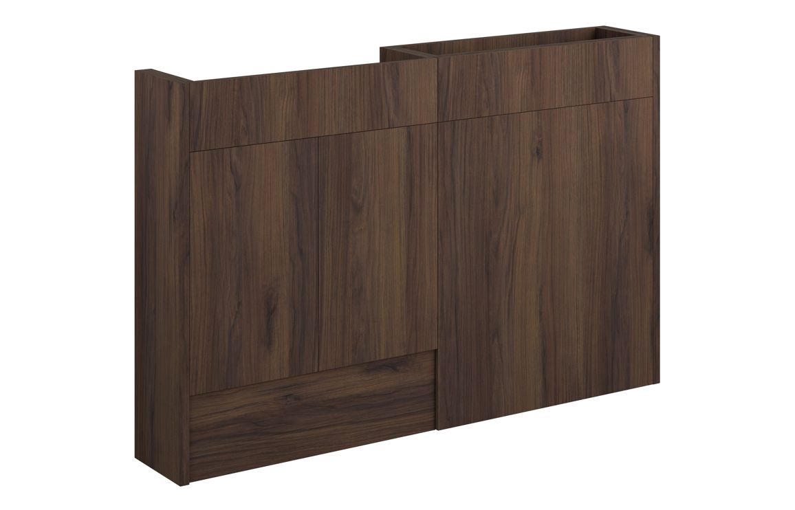 Daisy 1236mm Slim Basin & WC Unit Pack - Warm Walnut (Oak Cab) - KPSB1 ...