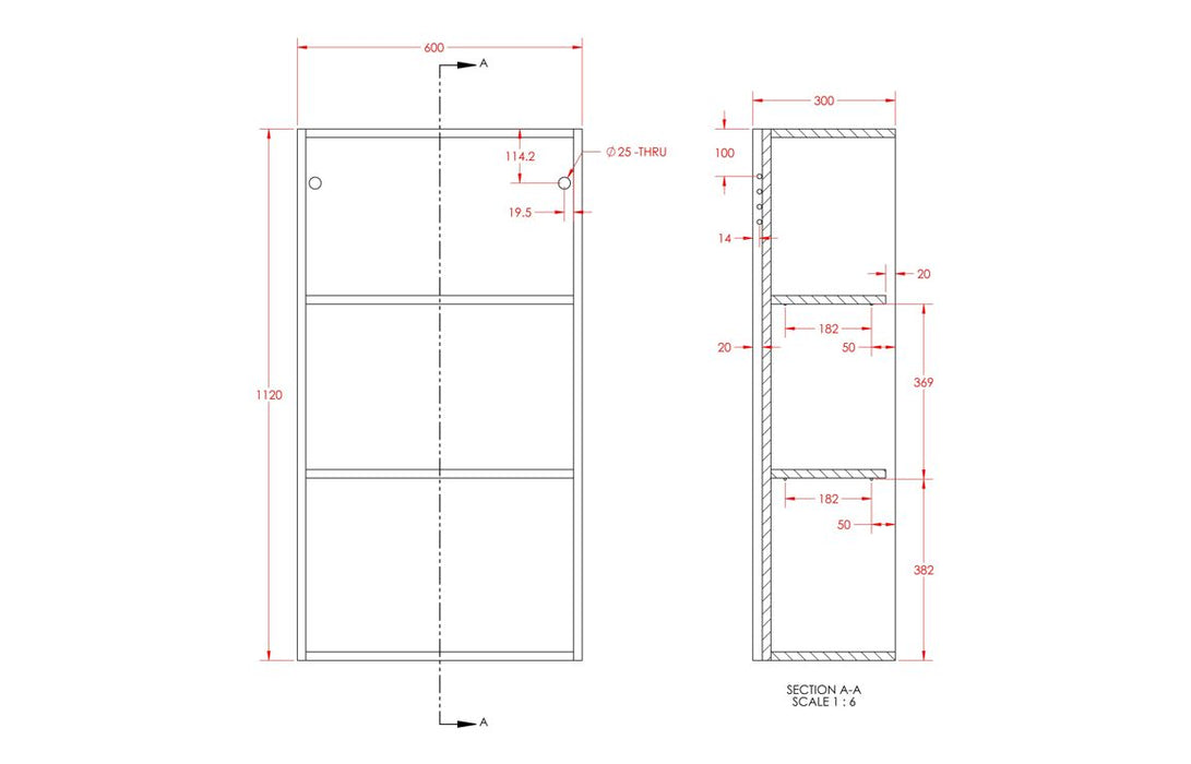 Peony 600mm Standard 2 Door Storage Unit - Matt Stone (Grey Cab) — Kent ...