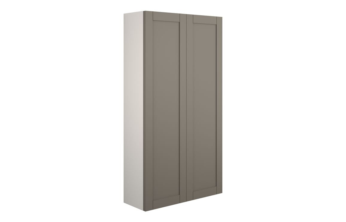 Peony 600mm Slim 2 Door Storage Unit - Matt Stone (Grey Cab) - KPSB111 ...