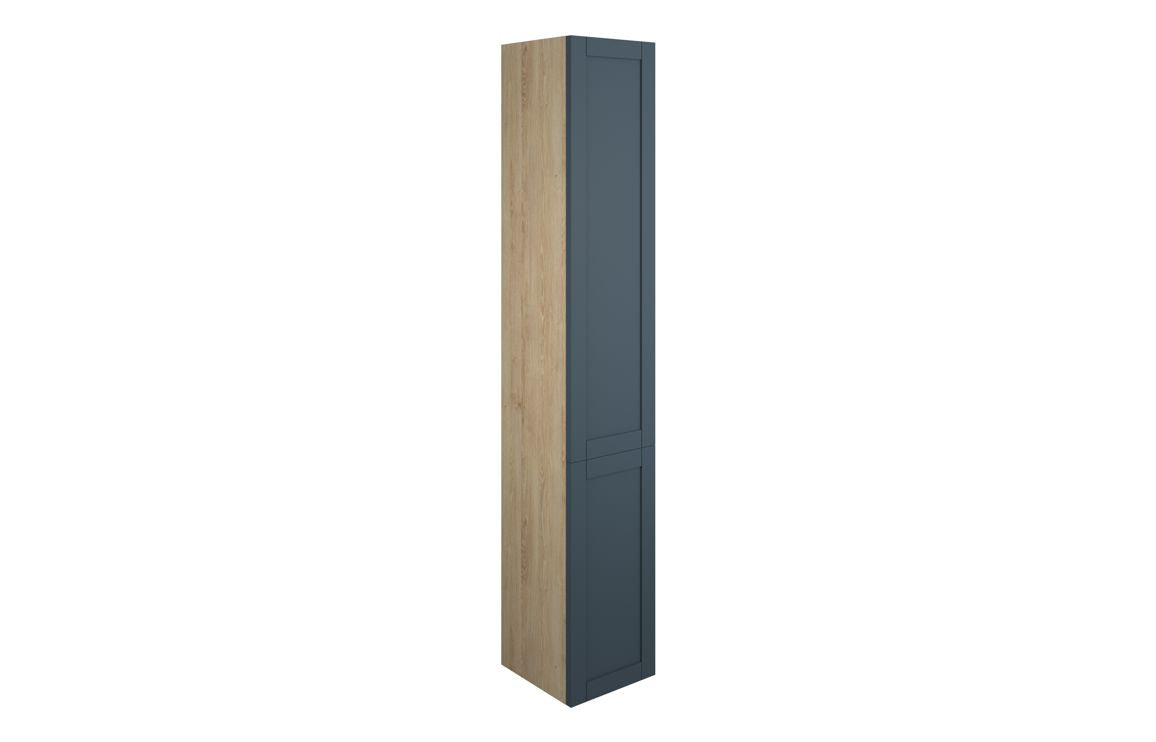 Peony 300mm Tall Unit - Matt Arley Blue (Oak Cab) — Kent Plumbing Supplies