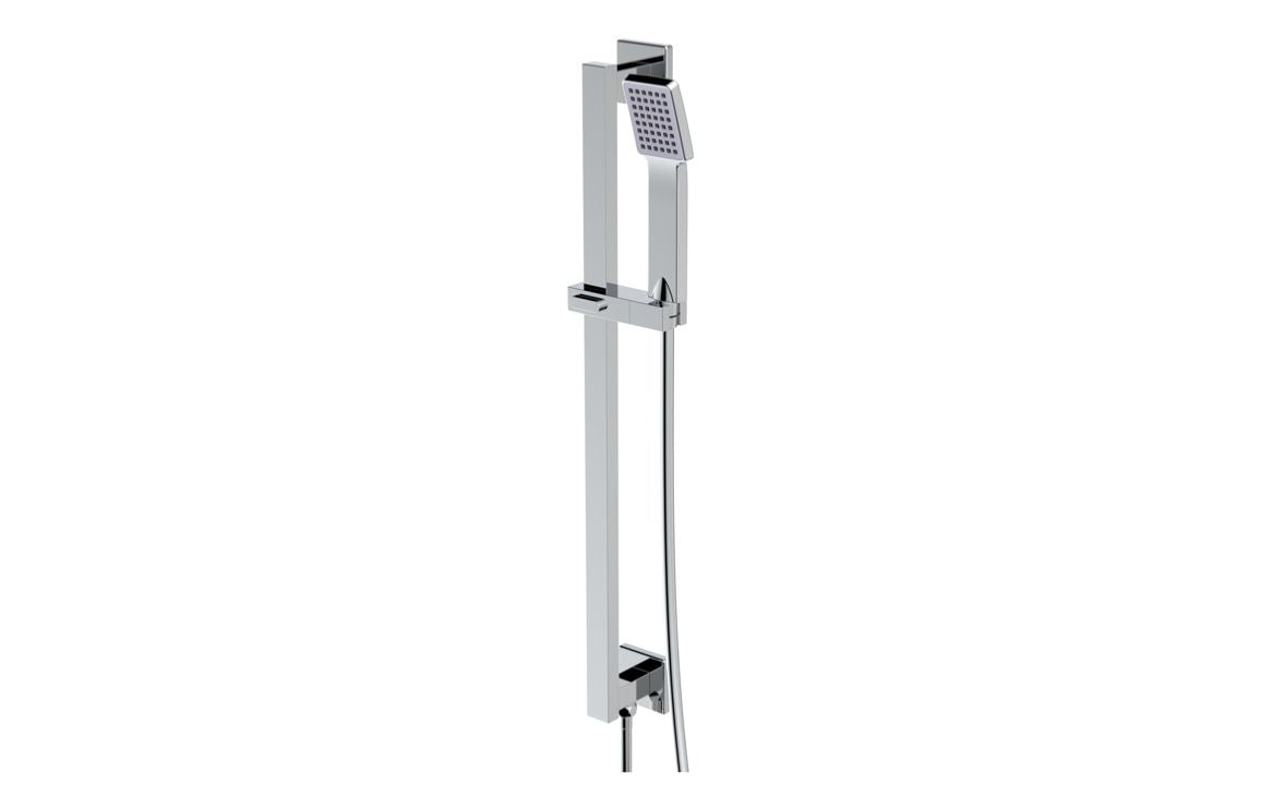 Mineral Square Riser Rail Kit w/Elbow & Handset - Chrome — Kent ...