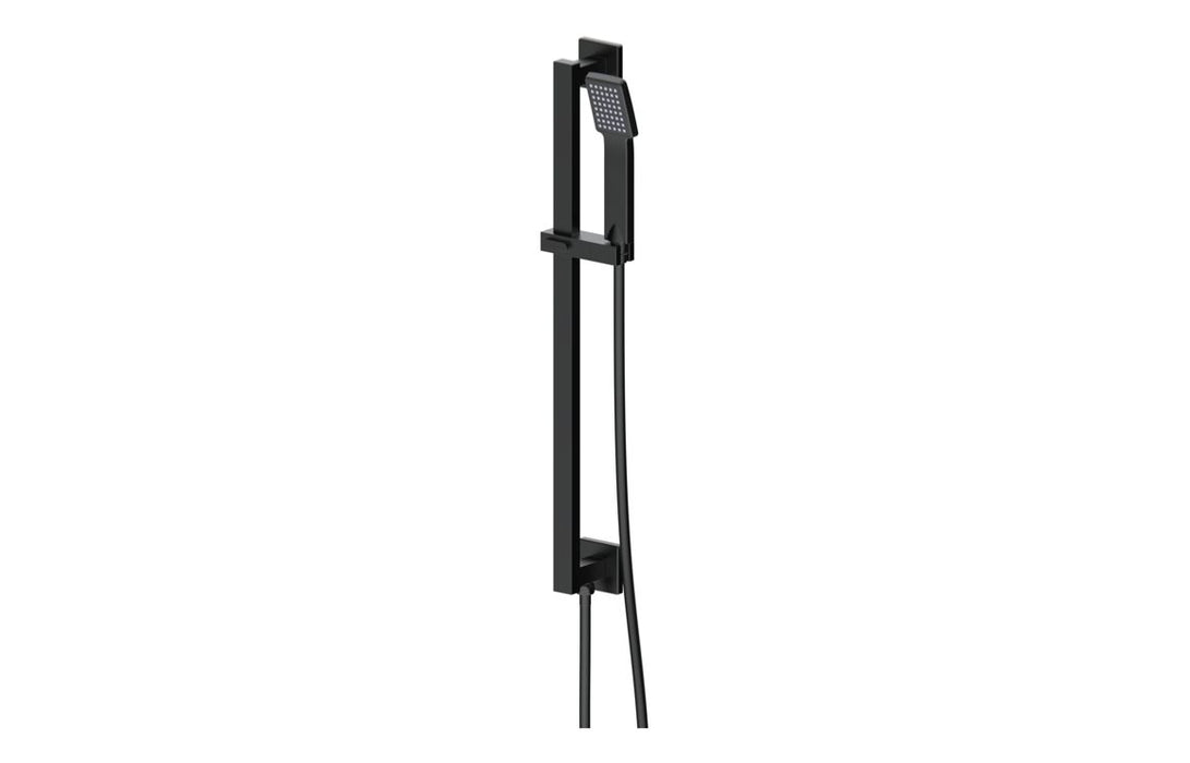Mineral Square Riser Rail Kit w/Elbow & Handset - Matt Black — Kent ...